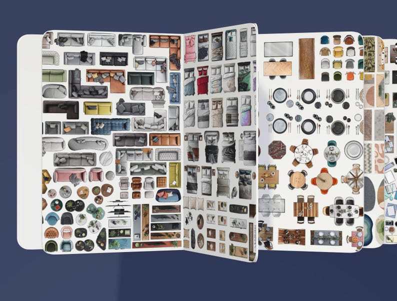 Procreate Landscape Garden & Interior Design CUTOUTS Sketch Blocks ...