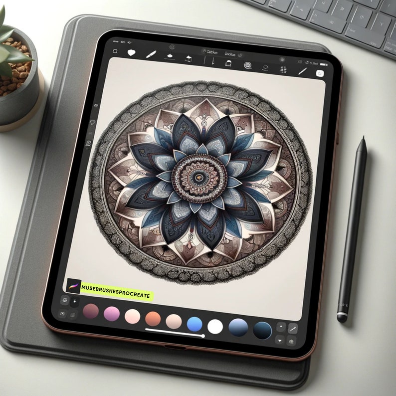 150 Mandala Procreate Stamp Set Ornamental Mandala Brush Stamps Tattoo ...