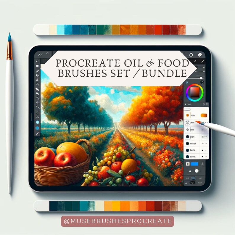 Procreate OIL Brushes for Procreate, Oil Paint Brushes, Oil and Food Brushes, Oil Brushes and ...
