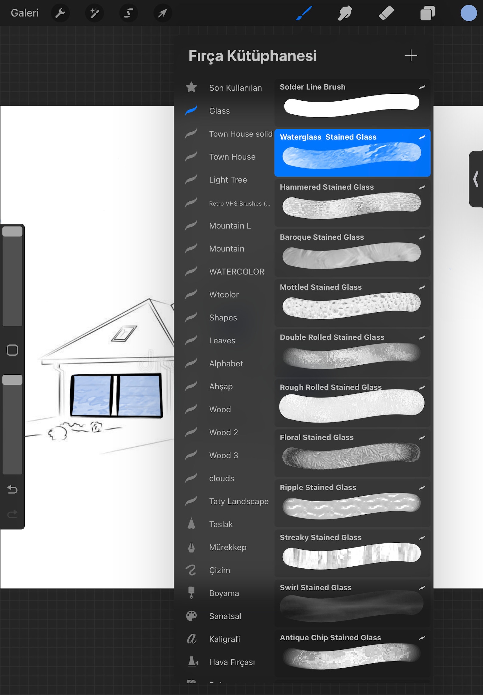 Stained Glass Brushes Made for Procreate | Glass Procreate Brushes ...