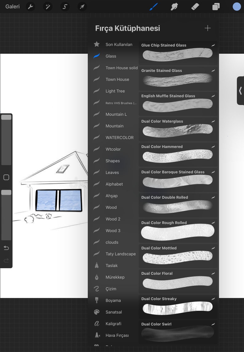 Stained Glass Brushes Made for Procreate | Glass Procreate Brushes | Procreate 3d Glass Brush ...