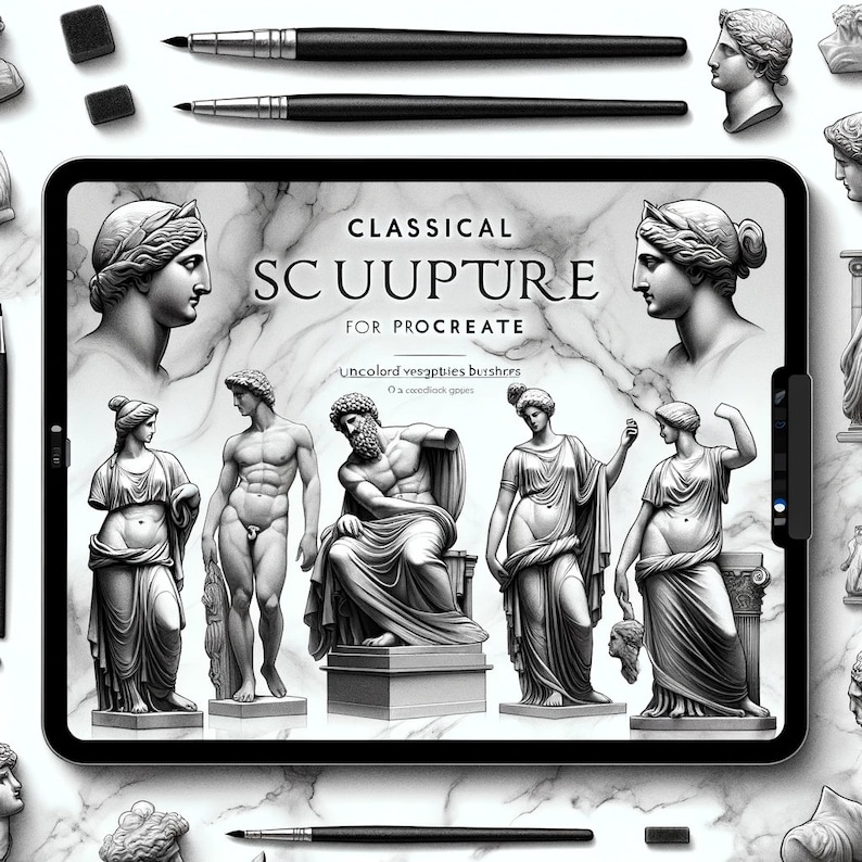 Greek Mythology Procreate Brush Set: Tattoo Stamp Stencils (digital Download) - Etsy