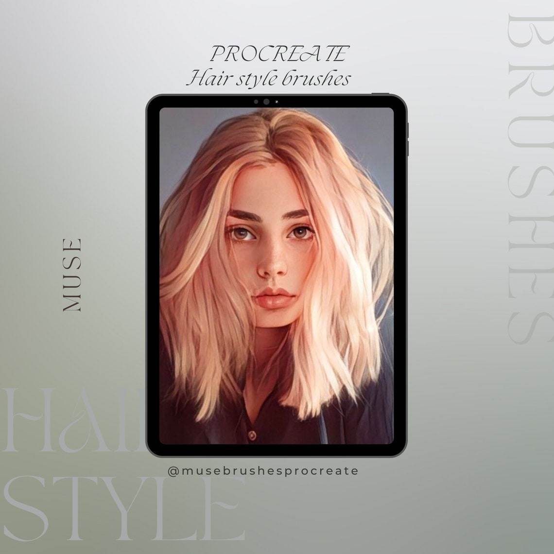 21 Procreate Hair Brushes, Procreate Braids, Procreate Brushes Hair ...