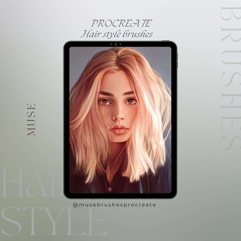 21 Procreate Hair Brushes, Procreate Braids, Procreate Brushes Hair ...