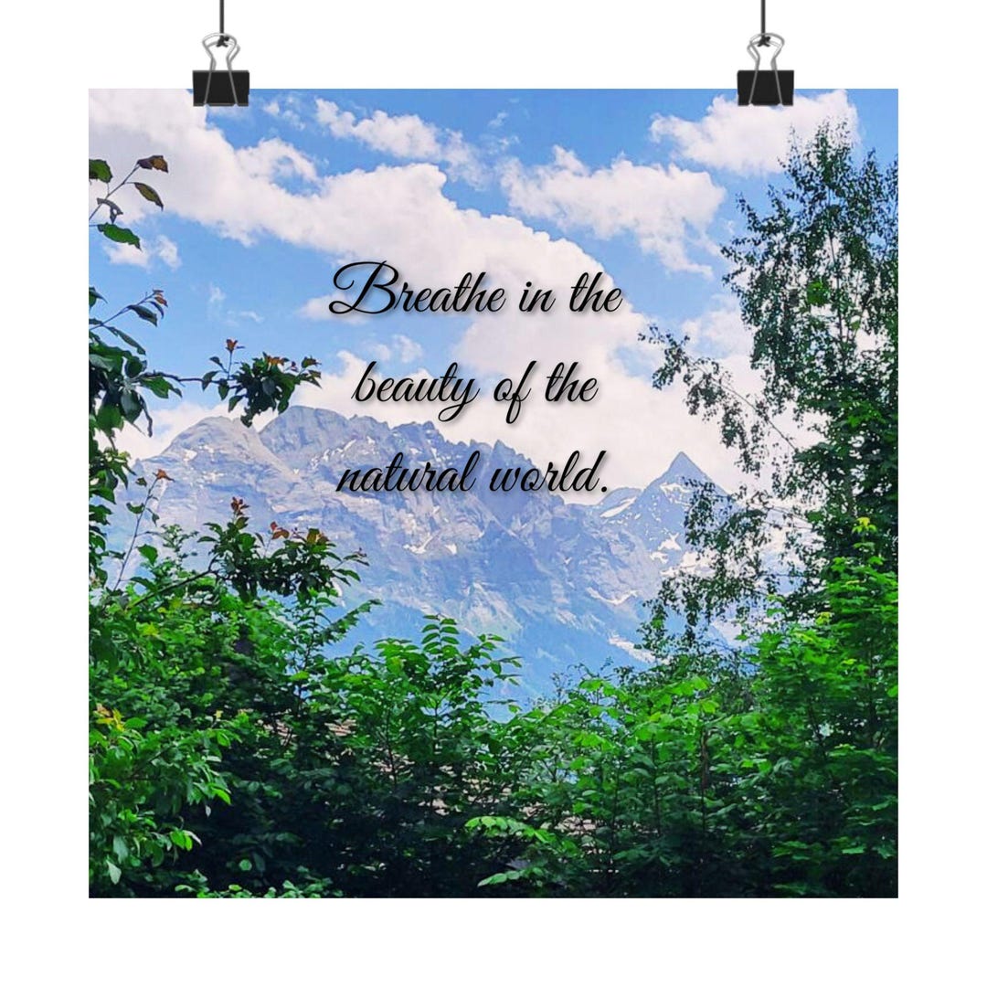 Serenity in Nature: Emotional Quotes for the Soul - Wall Art Print ...