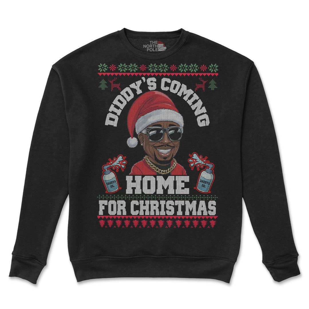 Diddy's Coming Home Christmas Jumper – Funny Graphic Sweatshirt - Etsy UK