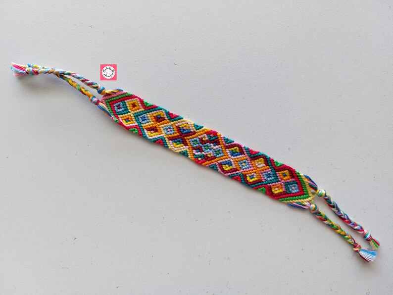 Handmade, Vibrantly Colored, Wide Friendship Bracelet - Etsy