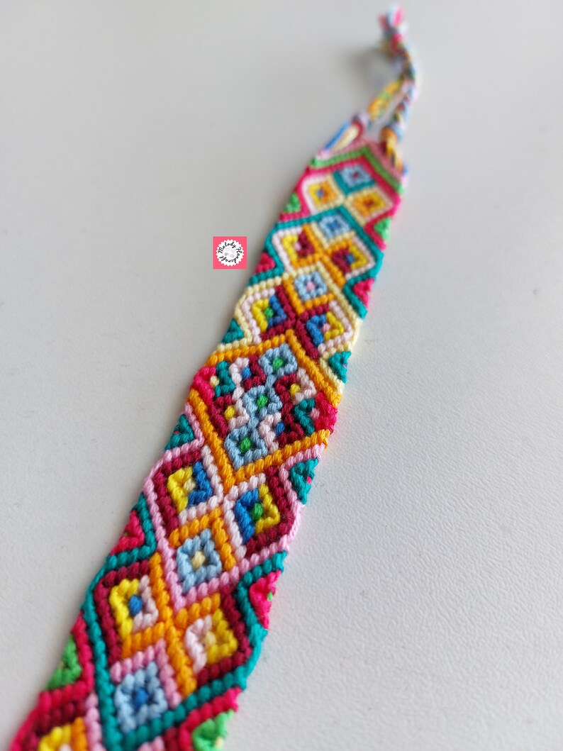 Handmade, Vibrantly Colored, Wide Friendship Bracelet - Etsy