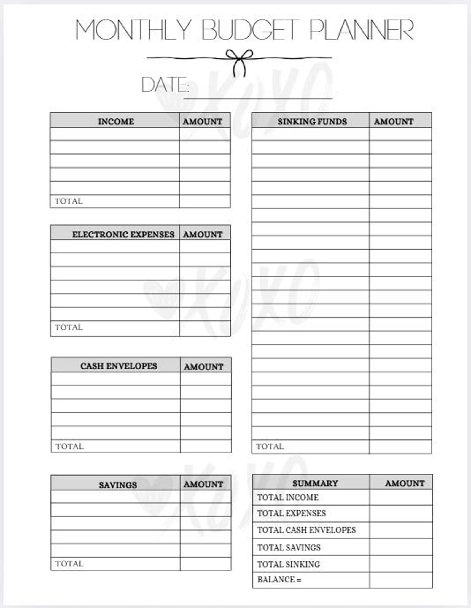 Budget Essentials - Etsy