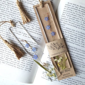 Personalized Resin Bookmark. Forget-me-not Flowers. Graduation Gifts ...