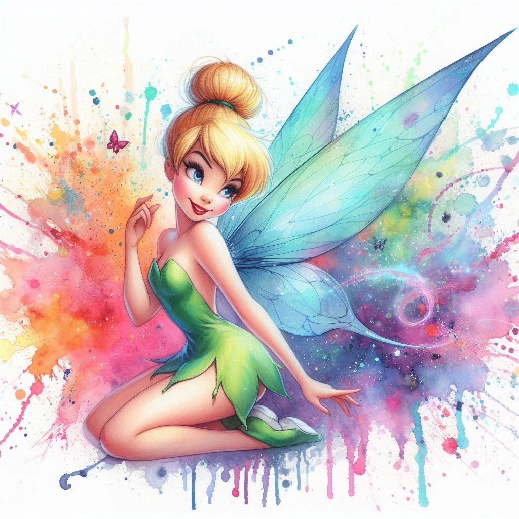 Patel Colors Tinkerbell Sublimation / DTF Print - Etsy