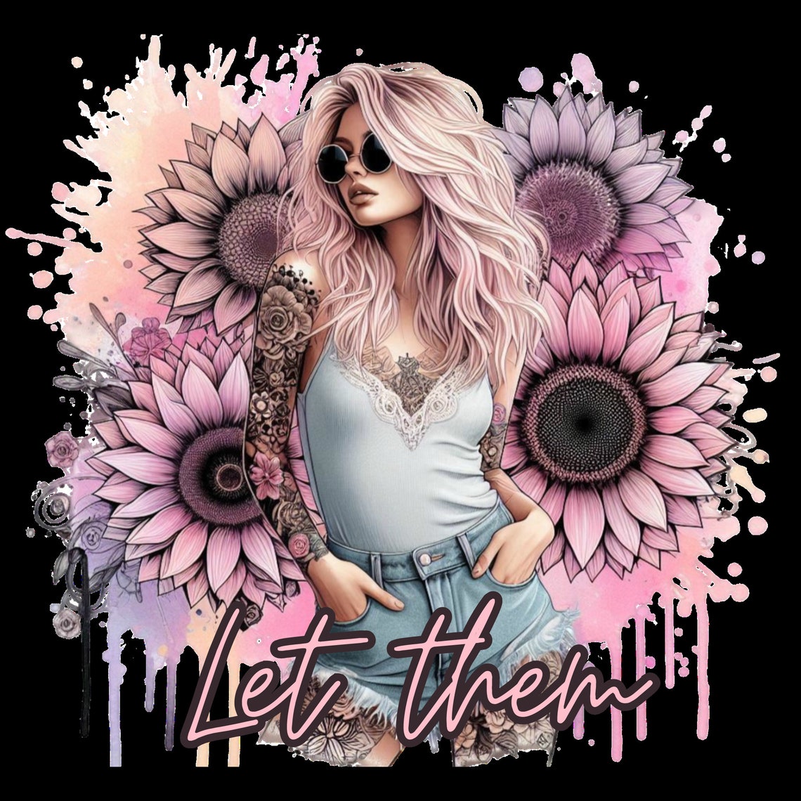 Let Them Sublimation / DTF Print - Etsy