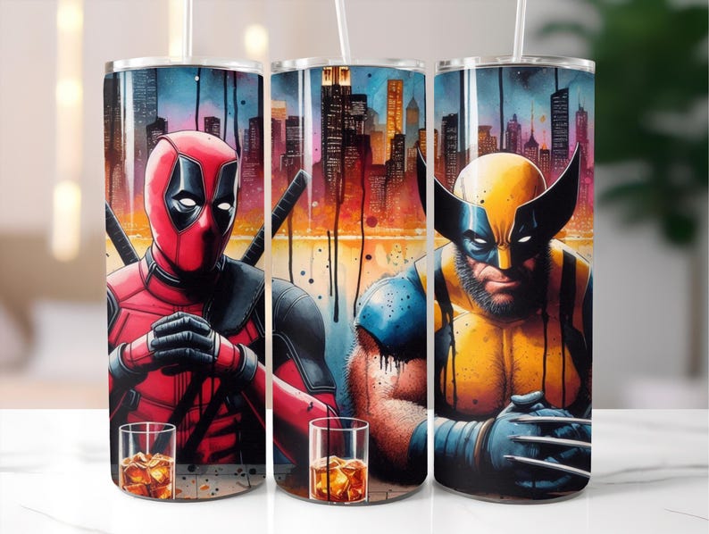 Deadpool & Wolverine Tumbler Wrap - Etsy