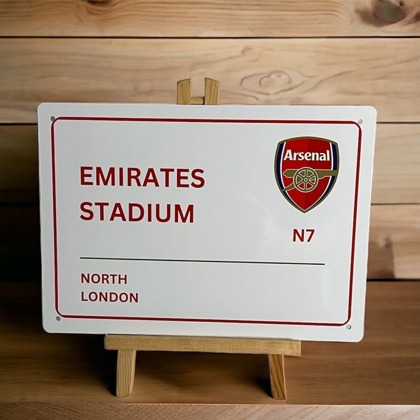 The Arsenal Legacy Plaque: A Metal Sign Celebrating Badge, Post Code ...