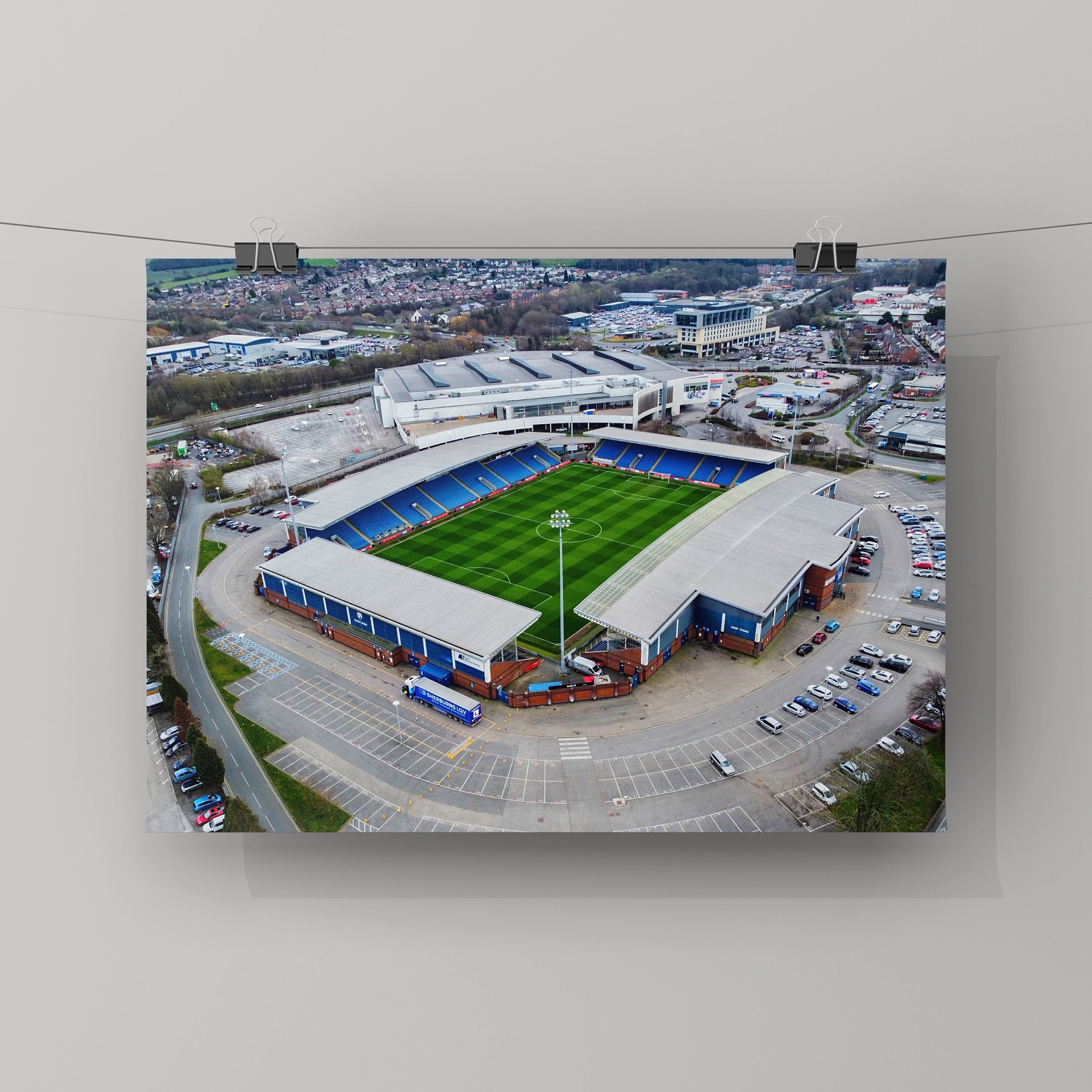 Technique Stadium Chesterfield Football Club Wall Art - Etsy
