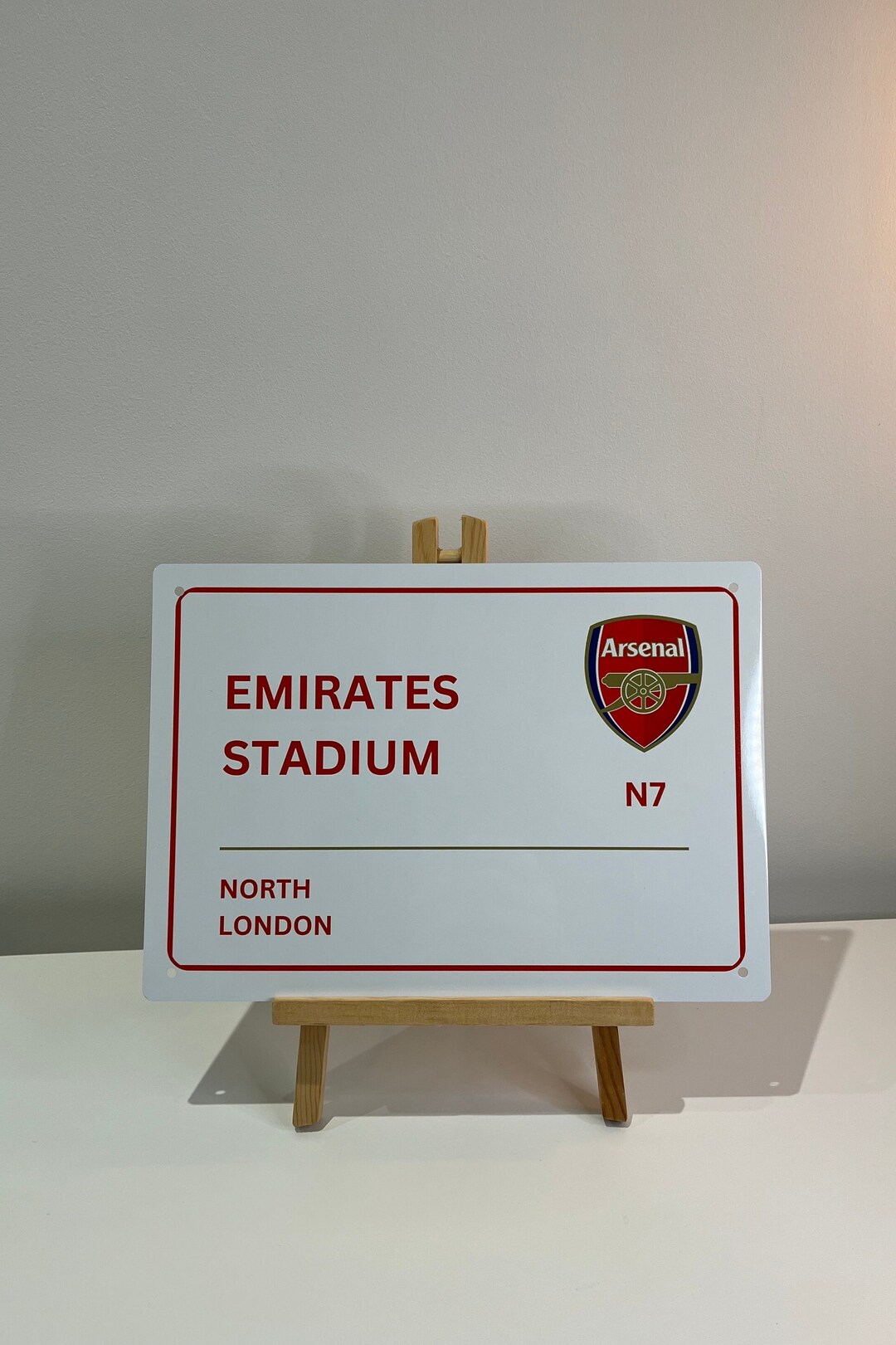 The Arsenal Legacy Plaque: A Metal Sign Celebrating Badge, Post Code ...