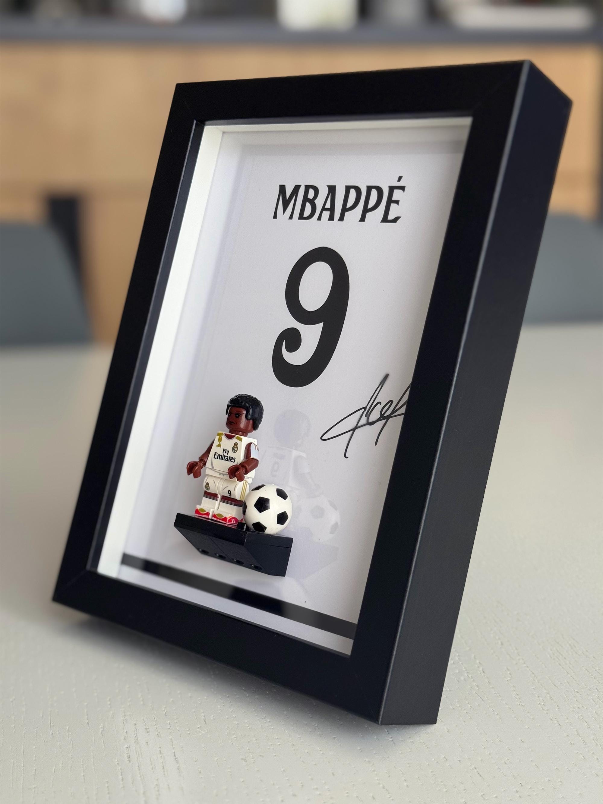 3D Frame - Kylian Mbappe Minifigure Real Madrid 2024/25 | Los Blancos ...