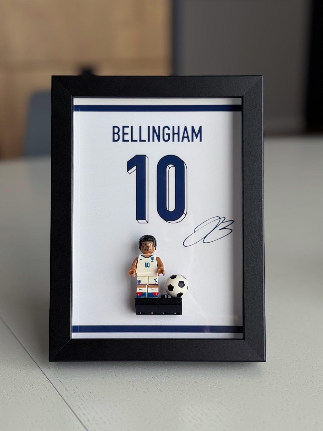 3D Frame - Jude Bellingham Minifigure England National Team Euro 2024 ...
