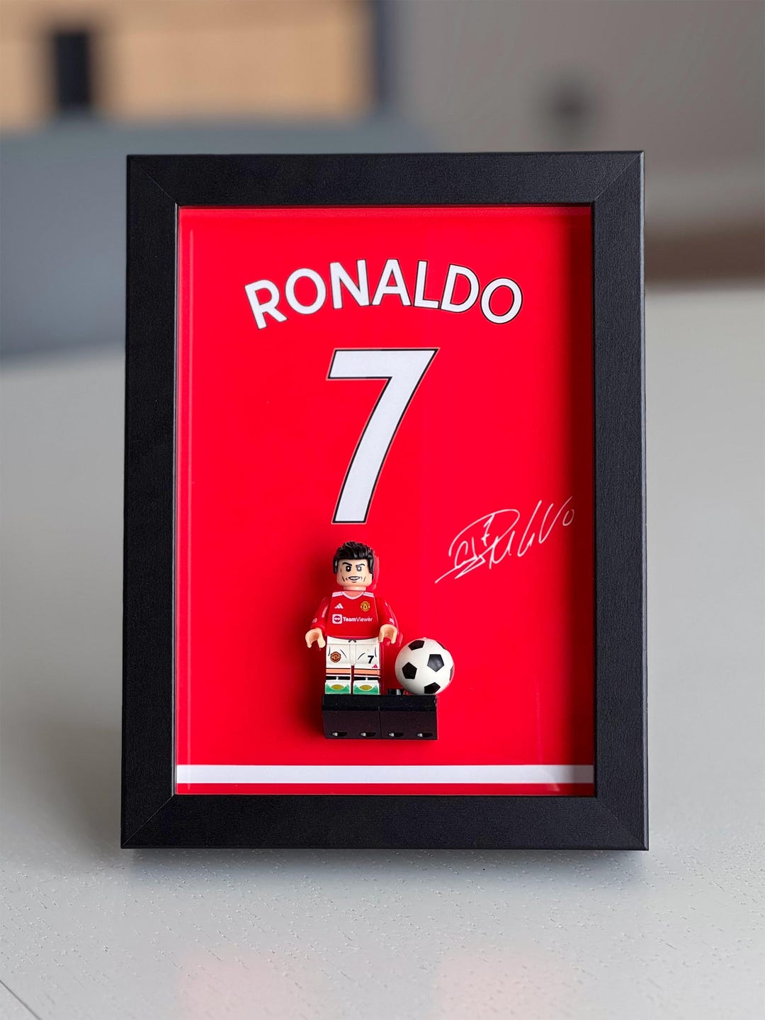3D Frame - Cristiano Ronaldo Minifigure Manchester United 2021/22 | CR7 ...