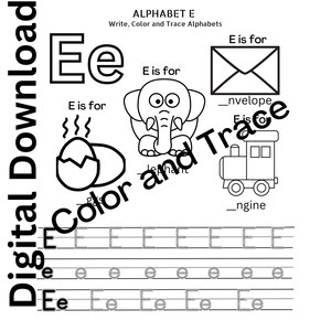 26 Alphabet Colouring & Tracing Pages Printableworksheet for Kids ...