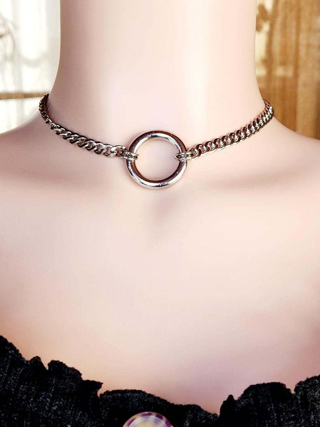 Discreet Stainless Steel Day Collar: Locking O Ring Choker - Etsy