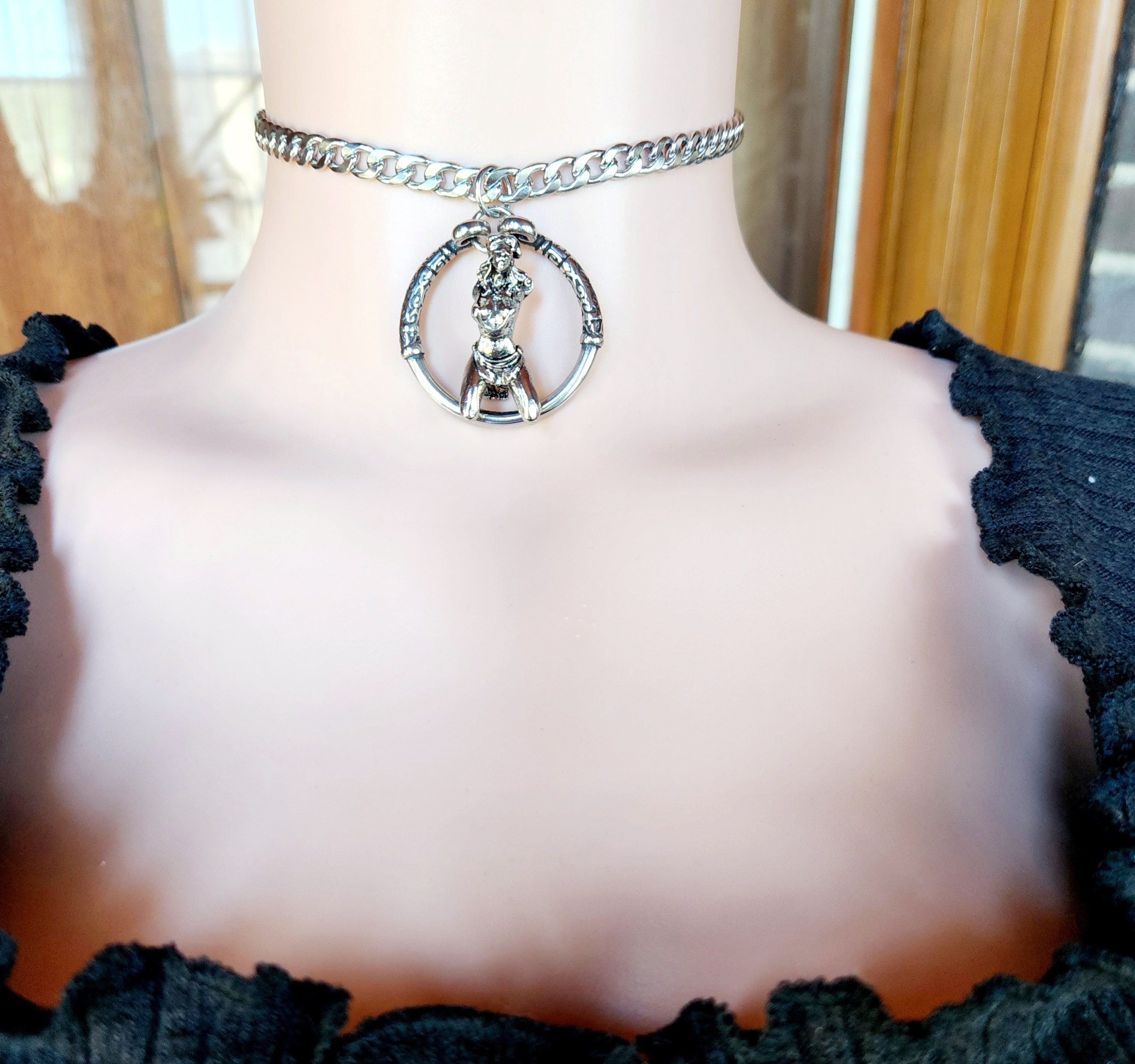 Day Collar Locking Bound Woman Choker - Etsy