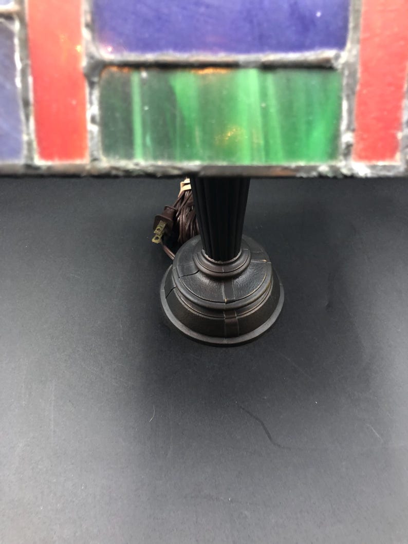 Multi Vibrant Color Stained Glass Lamp - Etsy