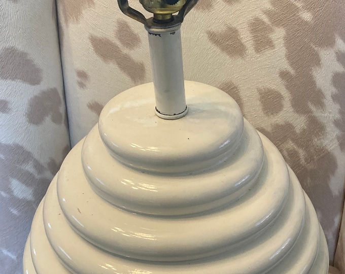 Rare White Beehive Shaped Ceramic Lamp 36” Diameter NO SHADE (FO) - Etsy