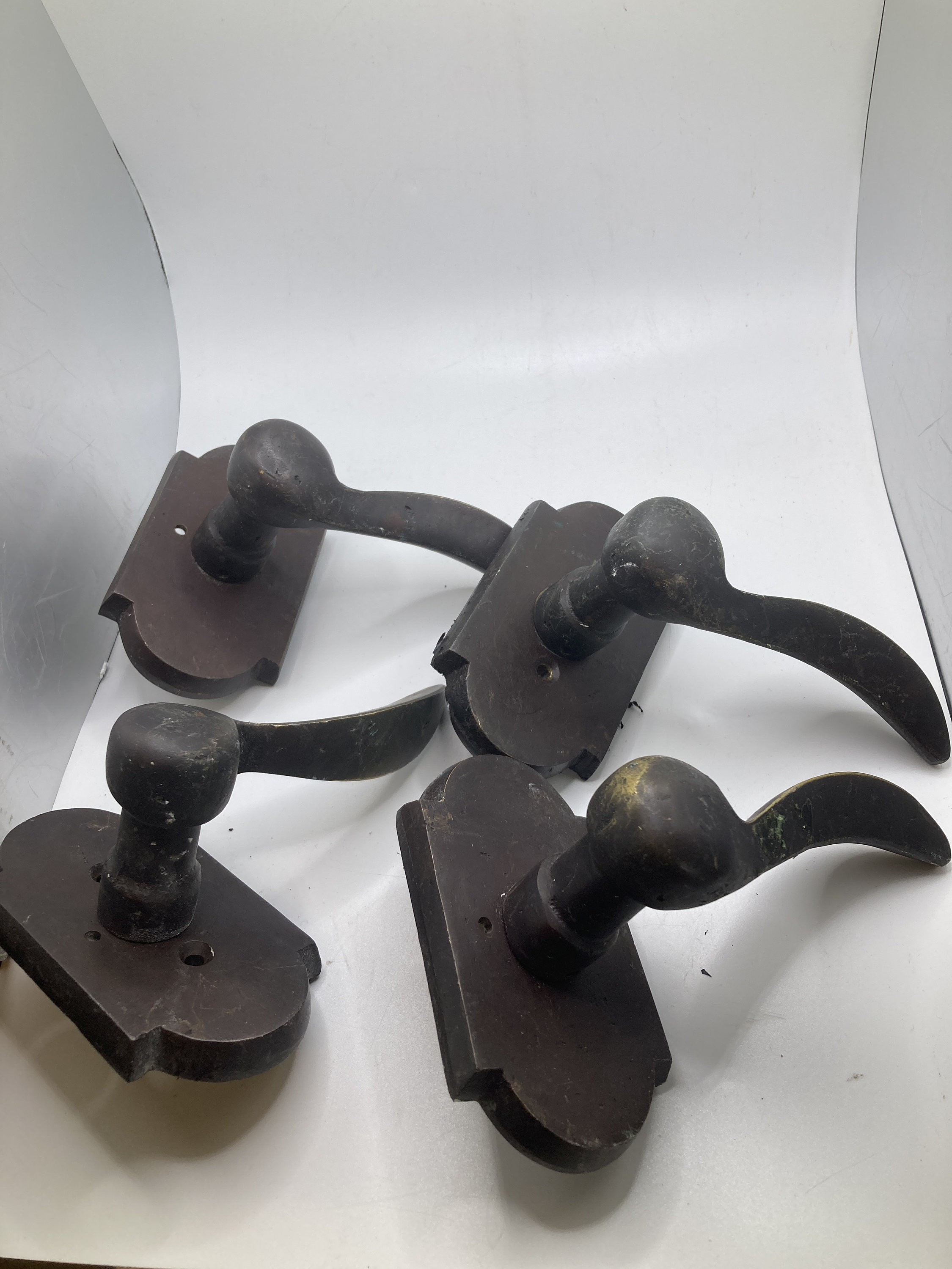 Antique Copper Door Handles - Etsy