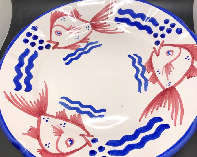 10” Solimene Made in Italy Fish Pattern (AP) - Etsy