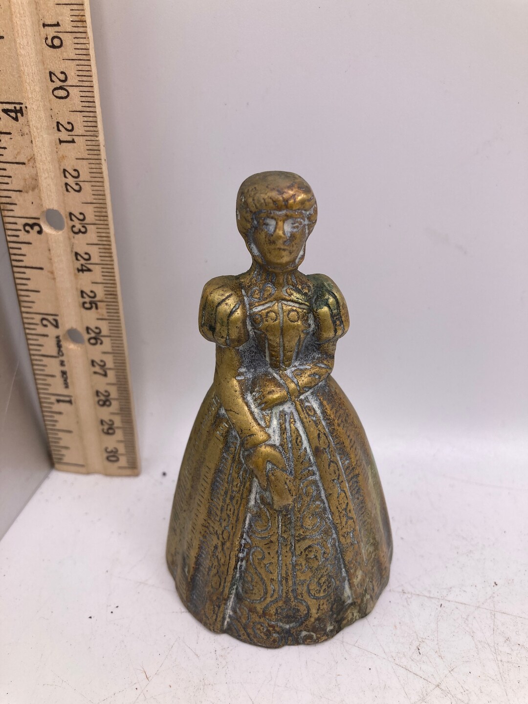 Vintage Brass Victorian Lady Bell (CAB T) - Etsy