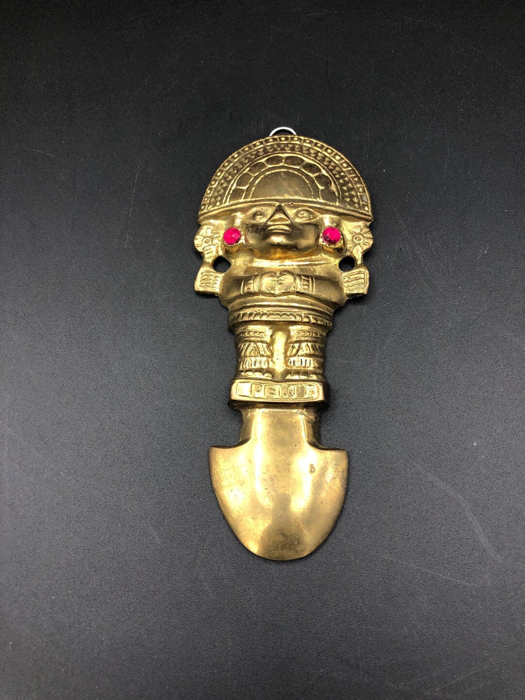 Vintage Brass Peruvian Tumi Aztec Peru Wall Hanging -AX - Etsy