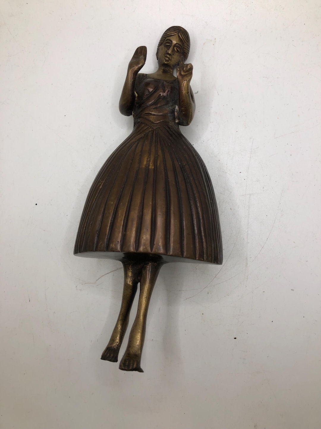 8 1/2” Brass Lady Sculpture Missing Stand (AI) - Etsy