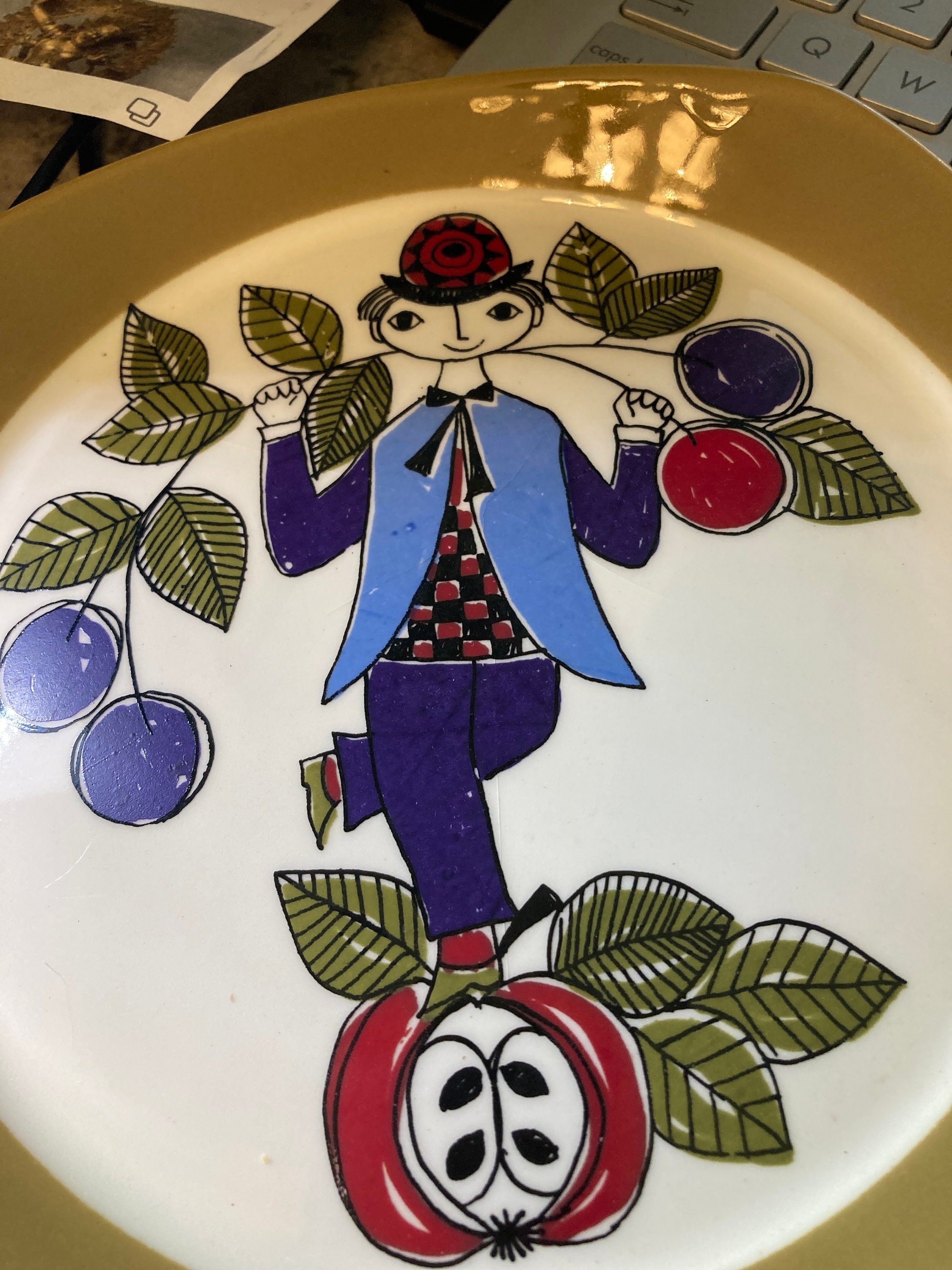 Vintage Turi Leaf Design Hand Painted Norway (D12) - Etsy