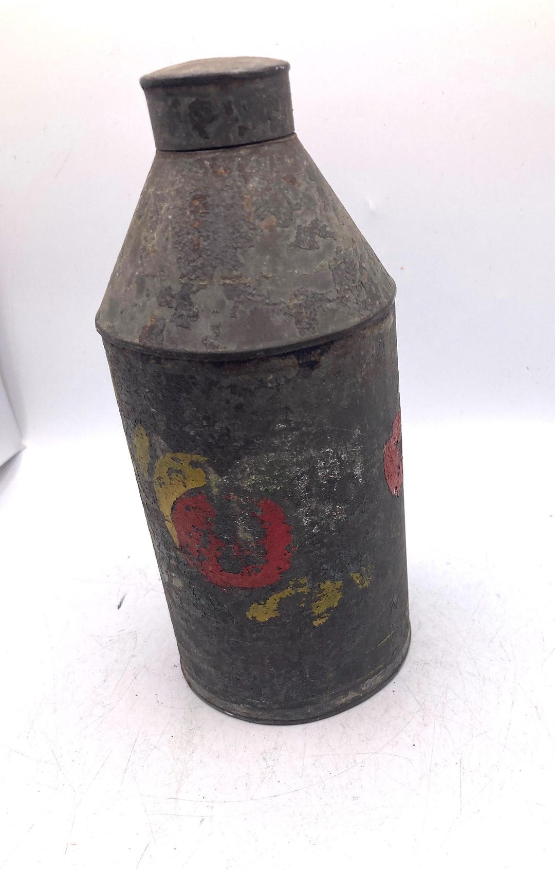 Tapered Antique Tole Ware Jar With Original Cap (AX) - Etsy