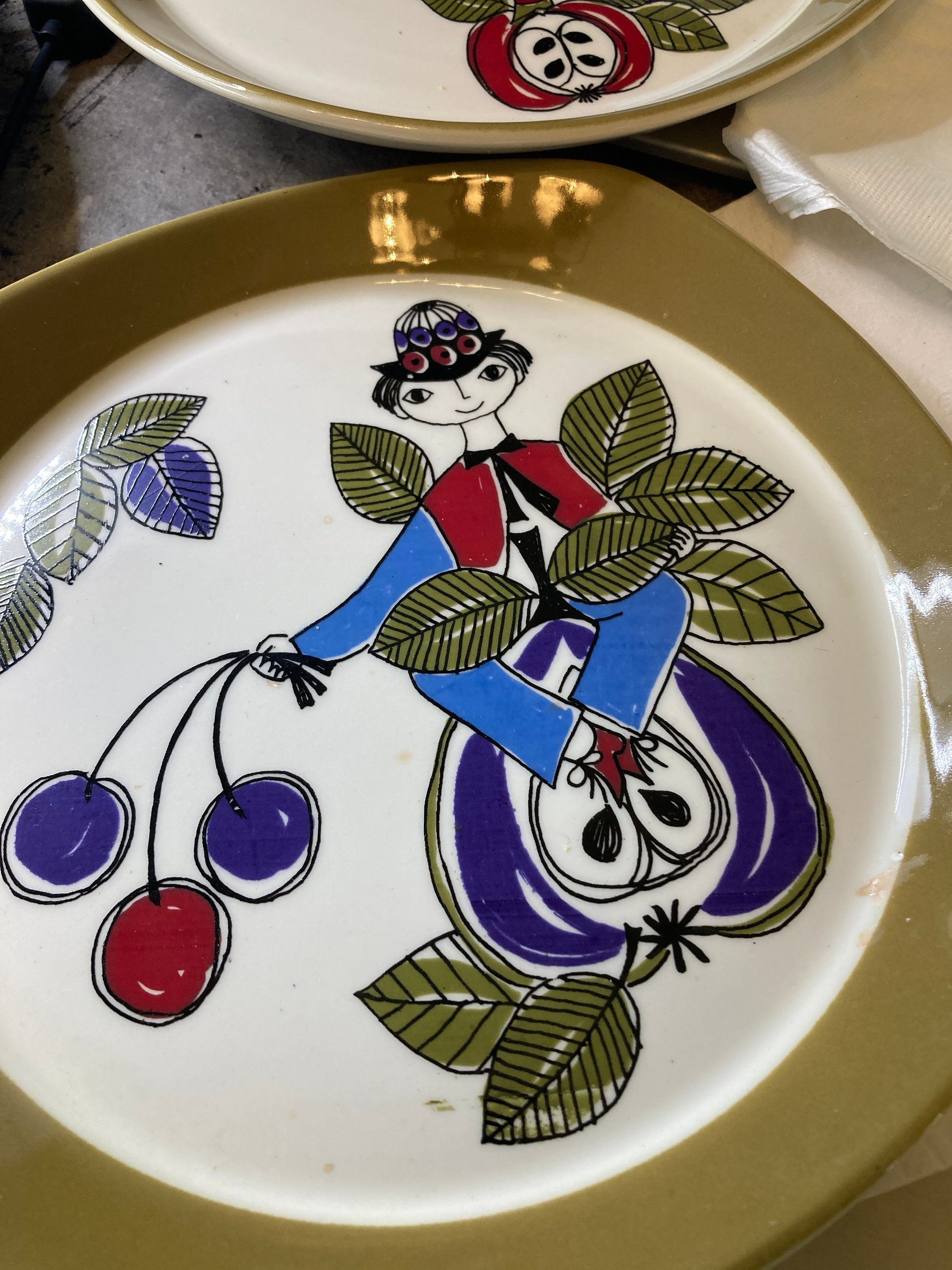 Vintage Turi Leaf Design Hand Painted Norway (D12) - Etsy