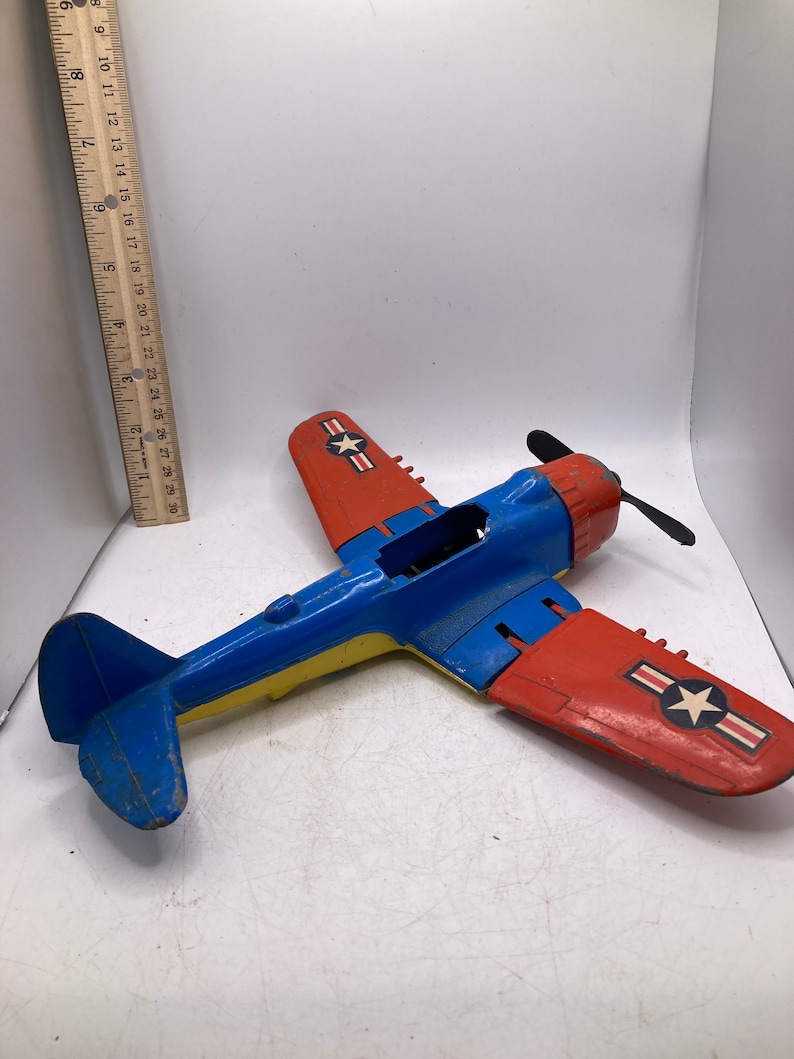 Antique Hubley Toy Plane - Etsy