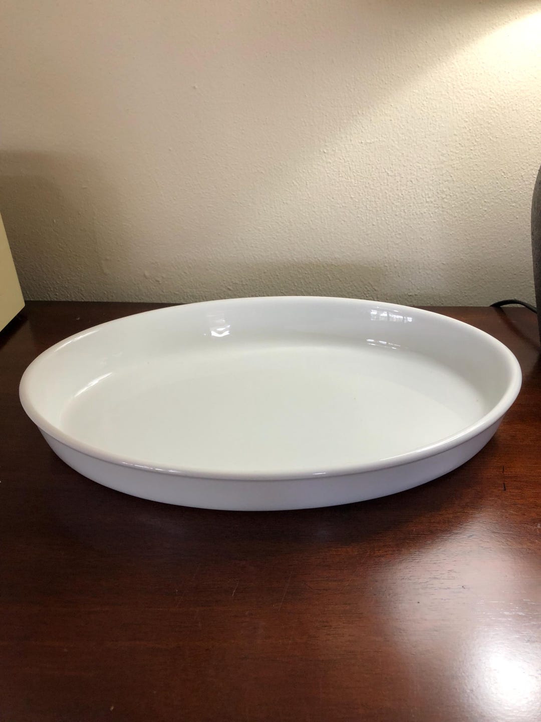 13” Apilco Oval Porcelain Serving Platter (VJ) - Etsy