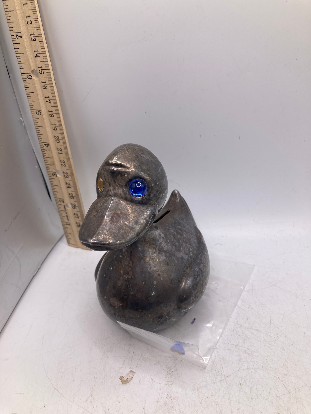 Vintage Pewter Duck Bank (CK) - Etsy