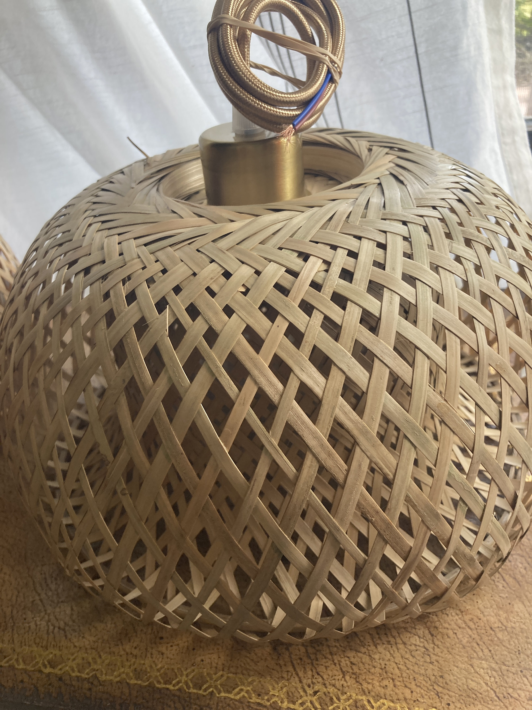 Wicker Pendant Lights (3) - Etsy