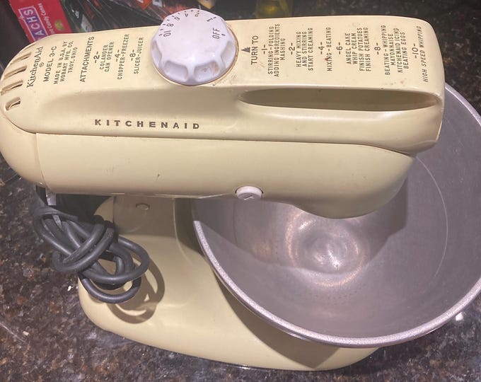 Vintage Kitchenaid Mixer Model 3C Box 2 - Etsy