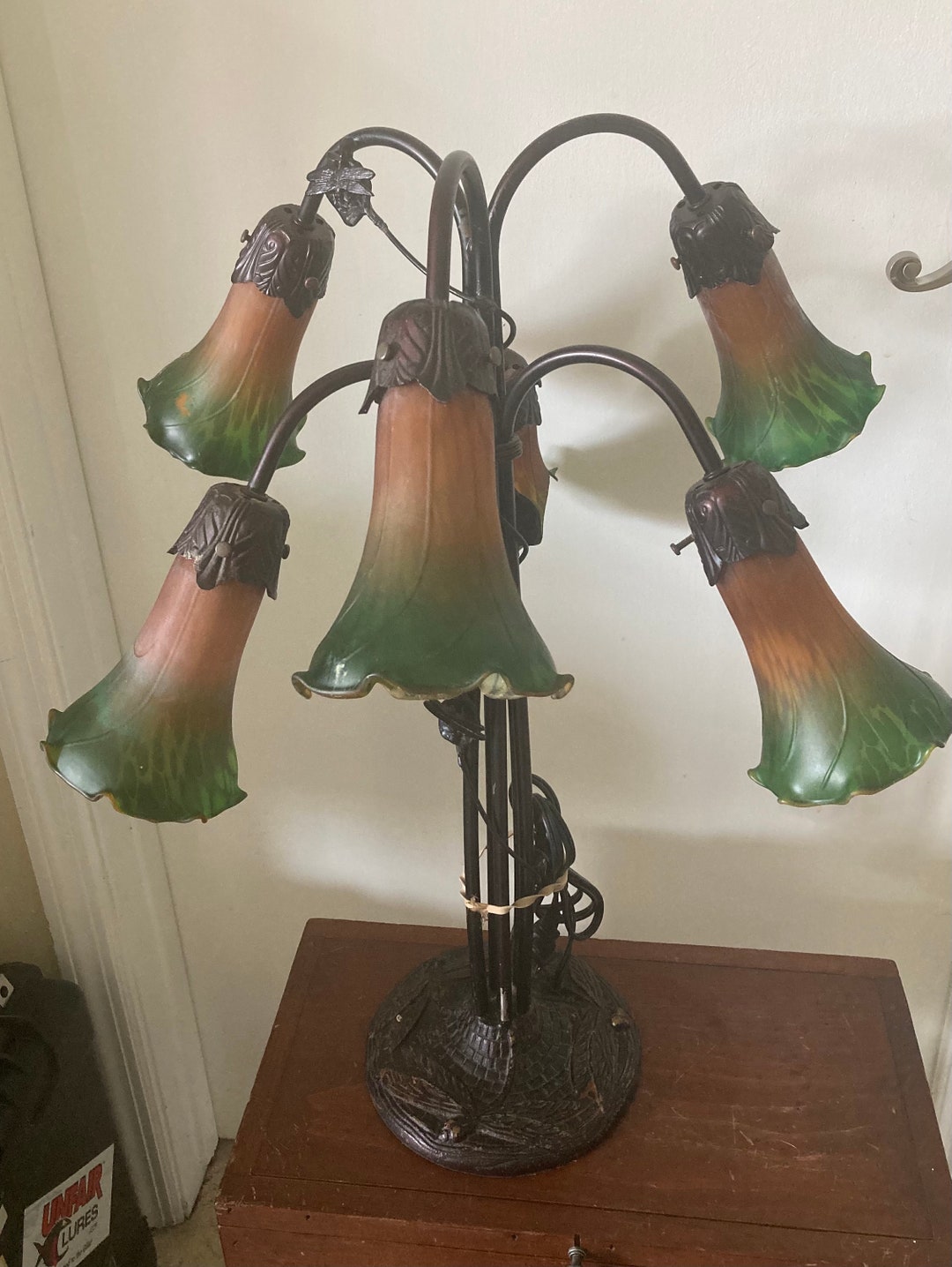 Pair of Tiffany Style Liliy Pad Lamp (GY) - Etsy