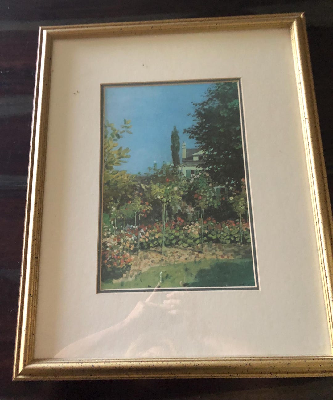 Monet Framed Print of “path in the Lle Saint Martin Vetheuill” 22x18x1 ...