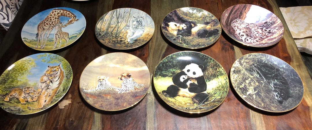 Bradex Decorative Wildlife Plates (T) - Etsy