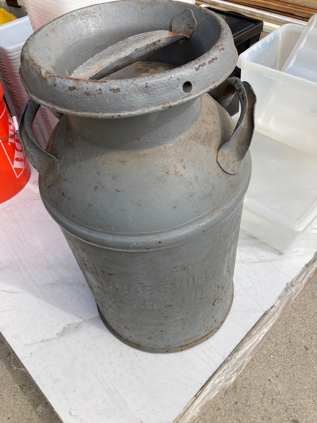 Antique Milk Can - Etsy