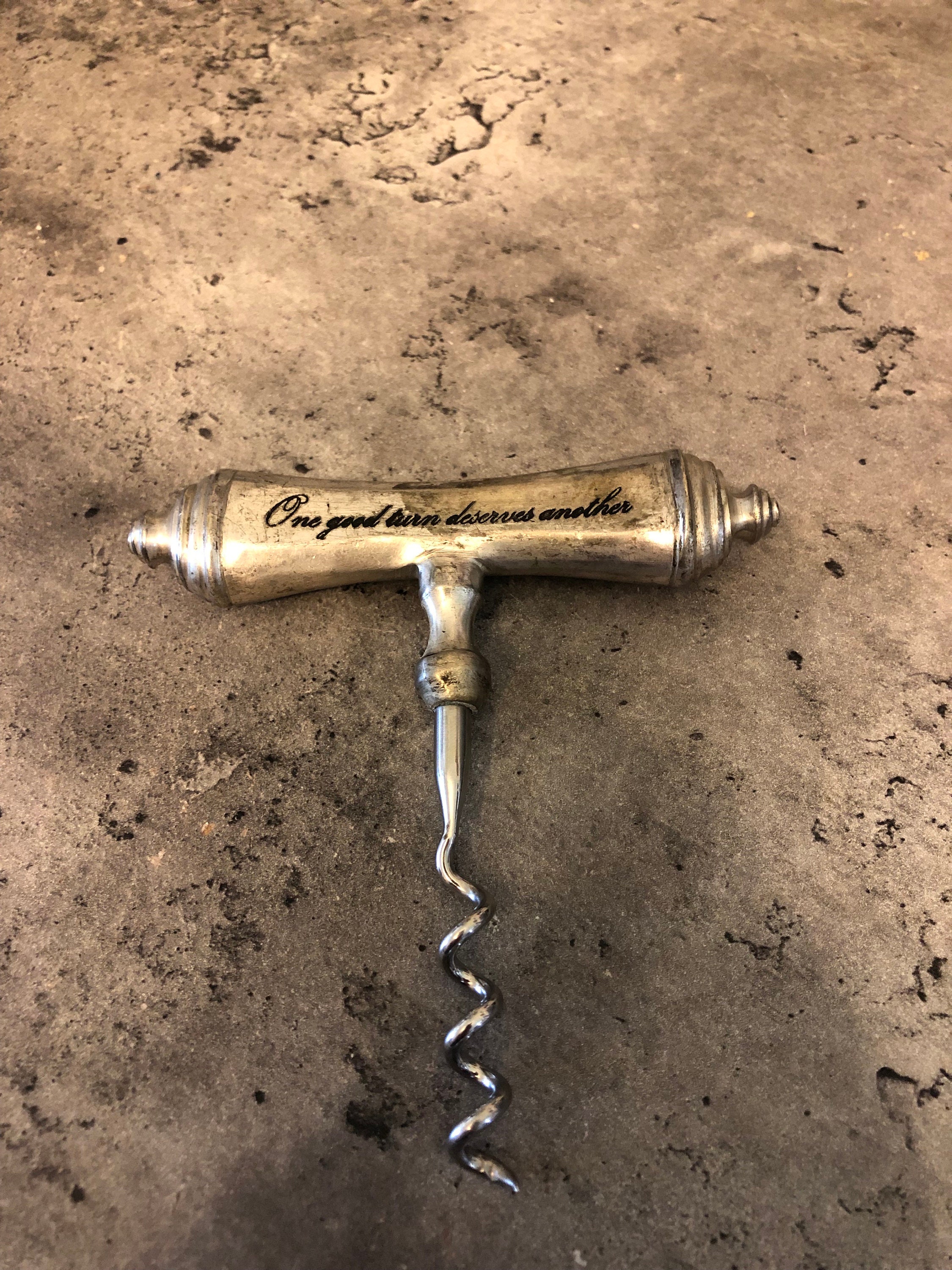 Corkscrew “one Good Turn Deserves Another” Mmm - Etsy