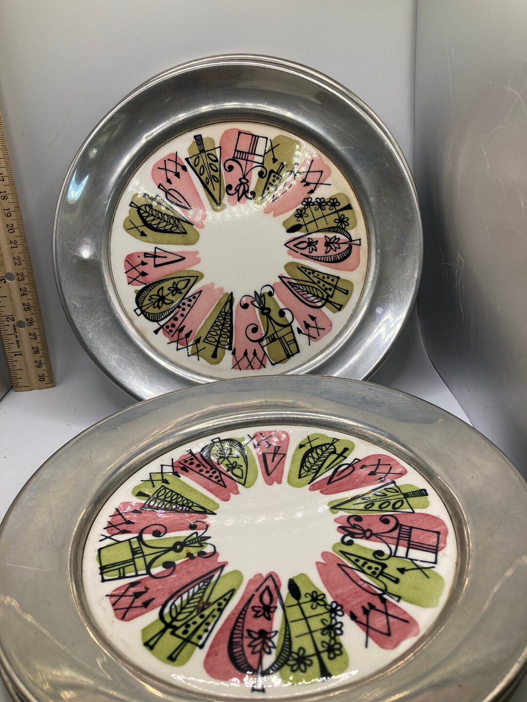 Vintage Trinac Pewter Tray 4 - Etsy