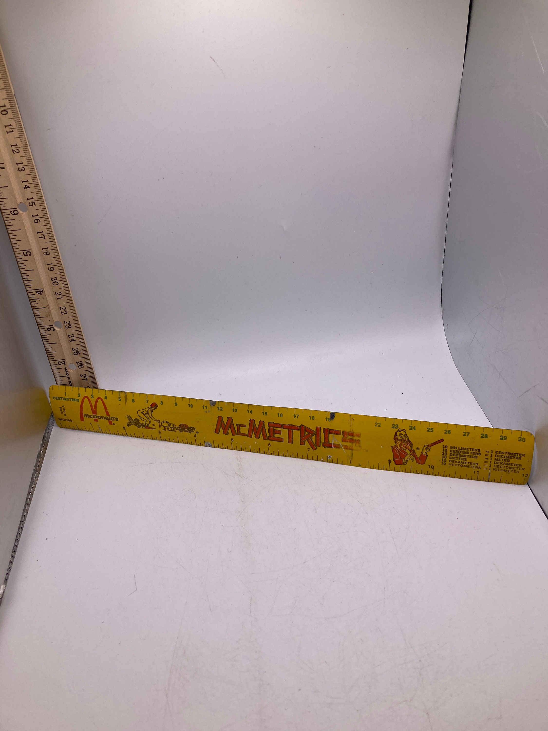 1970s Mcdonalds Mcmetrics Vintage Advertising 12 Inch Ruler - Etsy