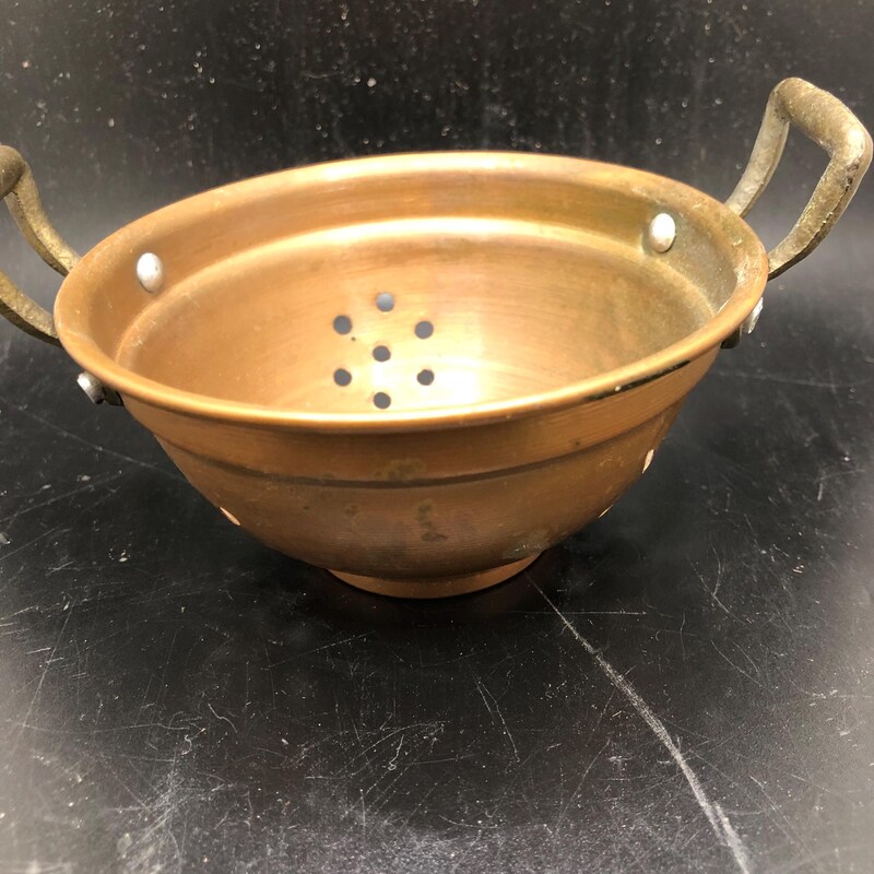 Copper Colander - Etsy