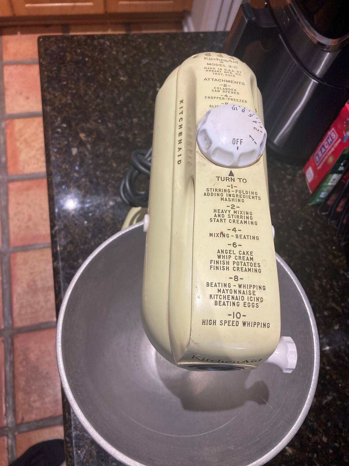 Vintage Kitchenaid Mixer Model 3C Box 2 - Etsy